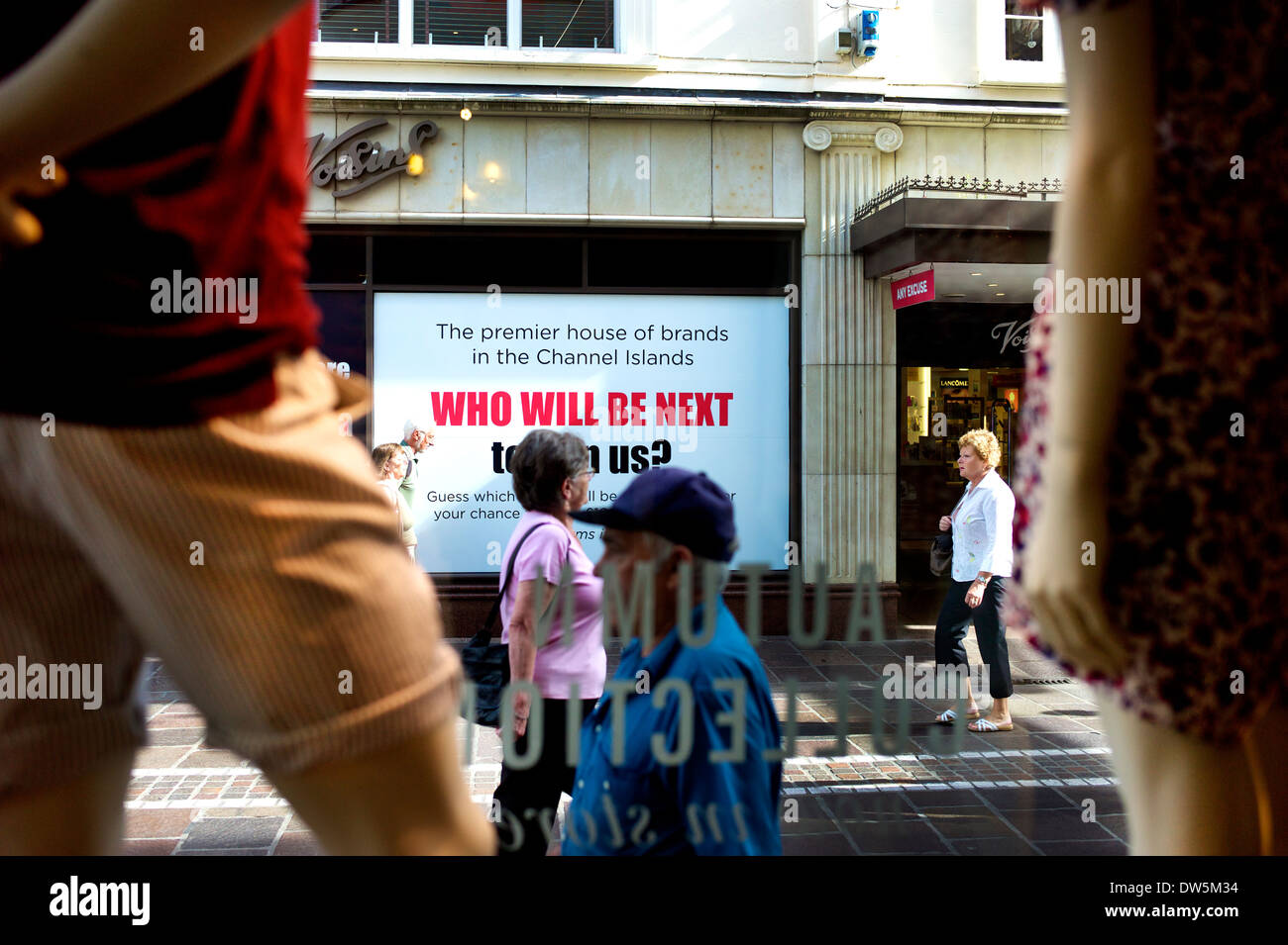 High Street on King Street, St Helier, Jersey showing signs of poor ...