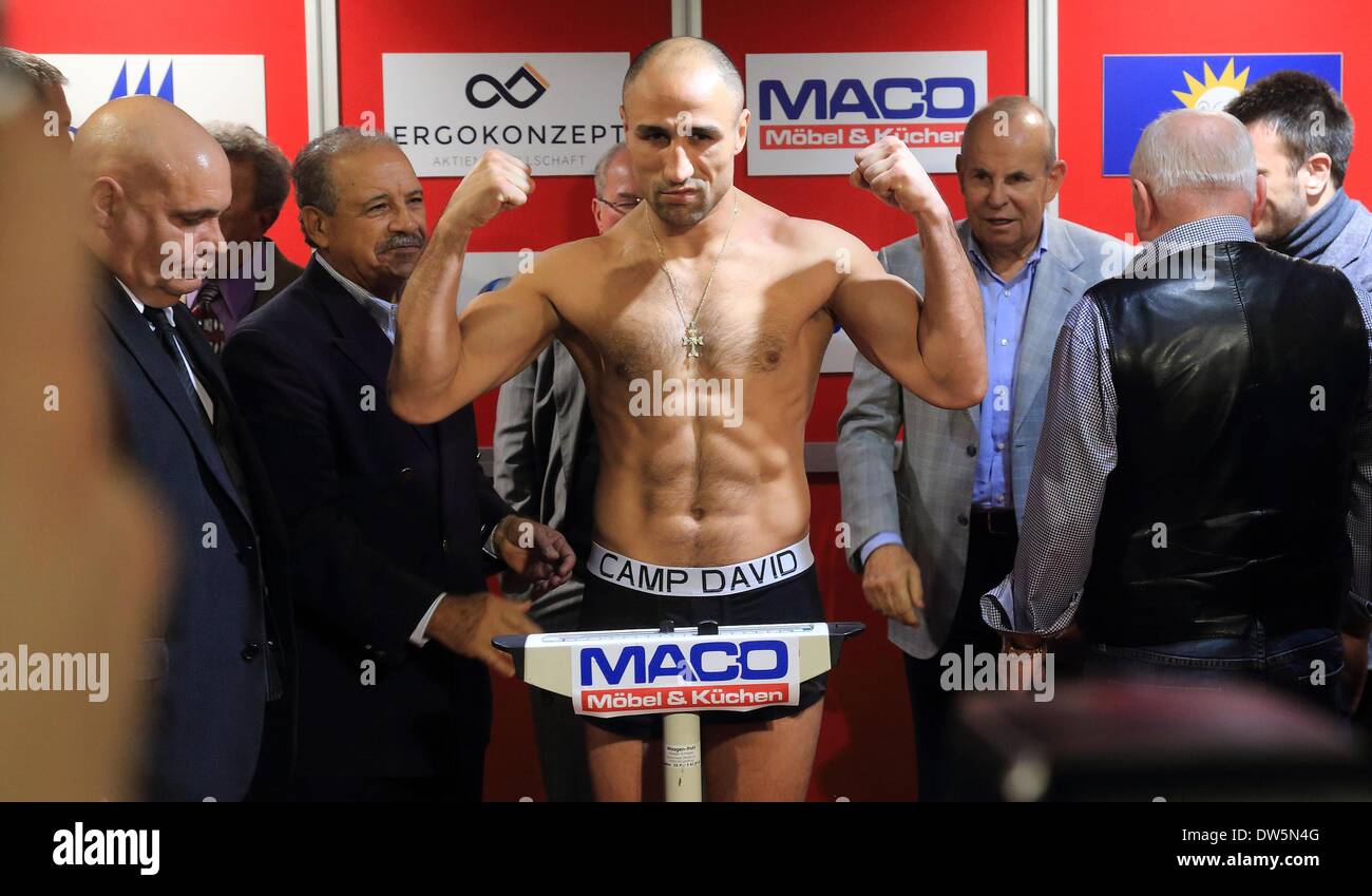Magdeburg, Germany. 28th Feb, 2013. German boxer Arthur Abraham during ...