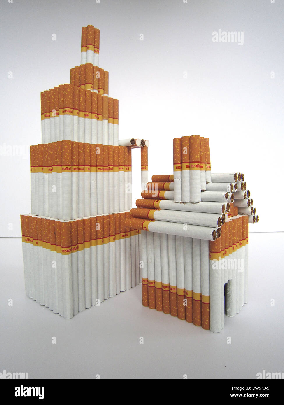 Cigarette Building Models Stock Photo - Alamy
