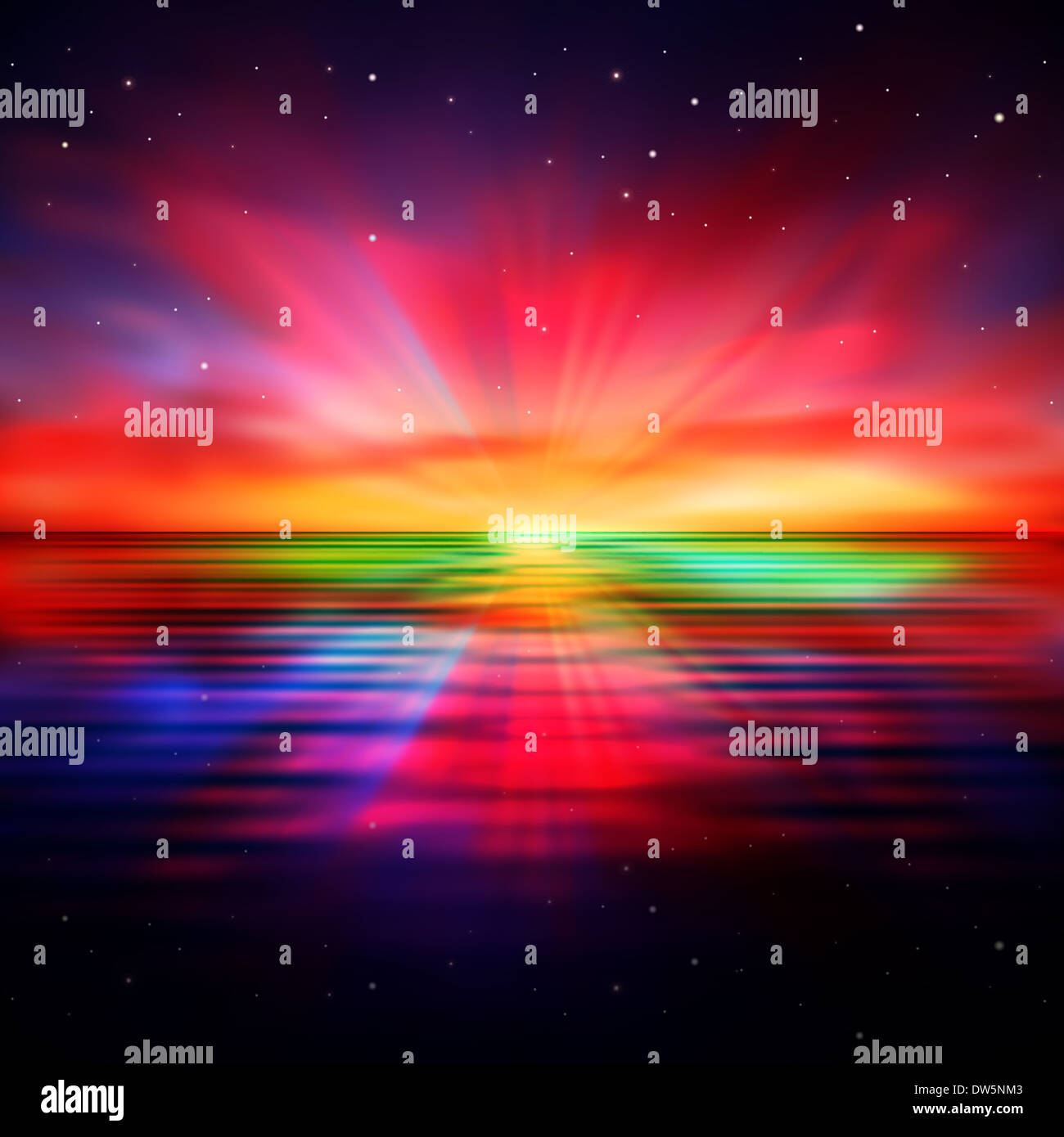 abstract nature background with clouds and red sunrise Stock Photo - Alamy