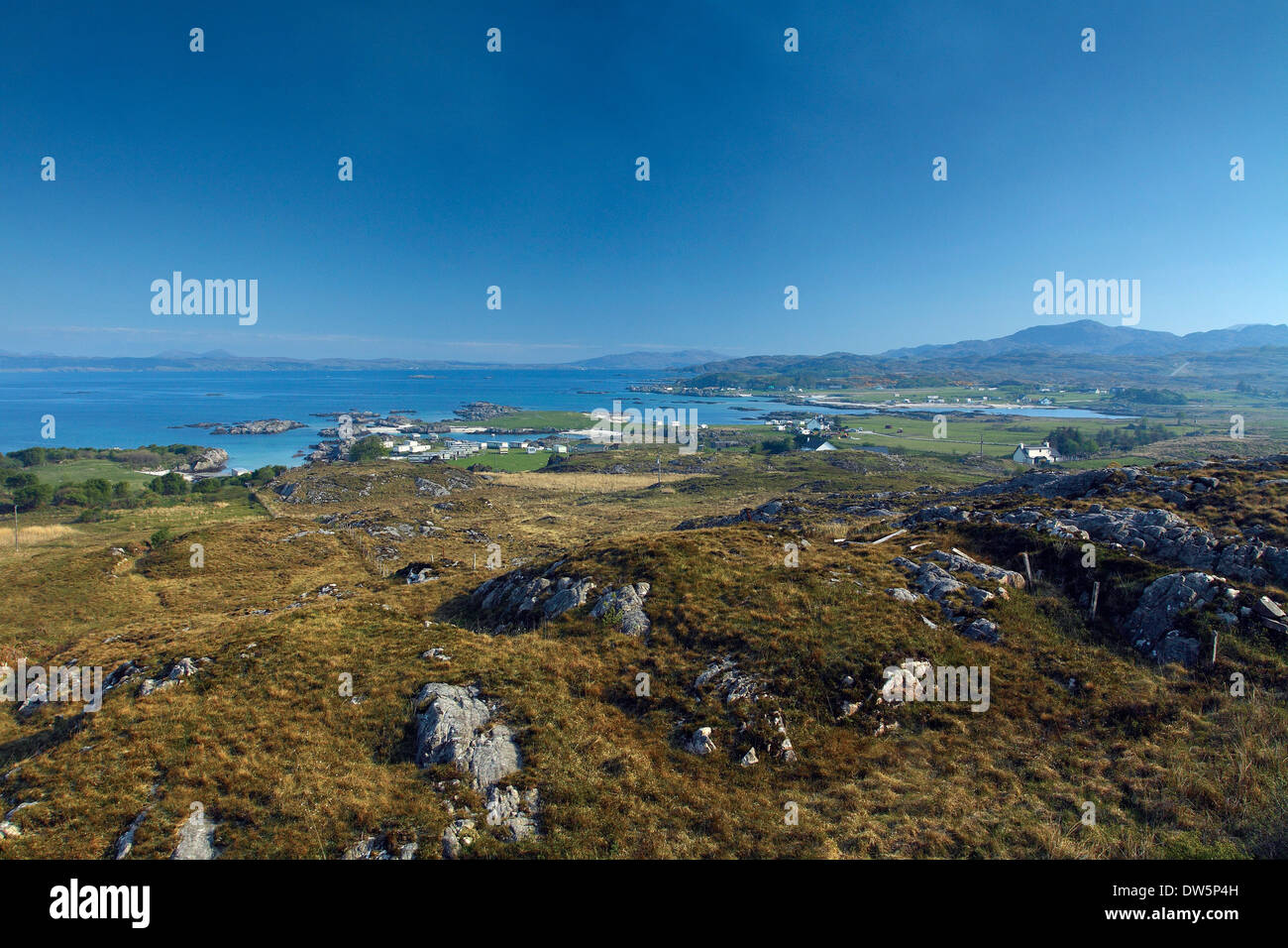 The west coast above Back of Keppoch near Arisaig, Lochaber Stock Photo ...