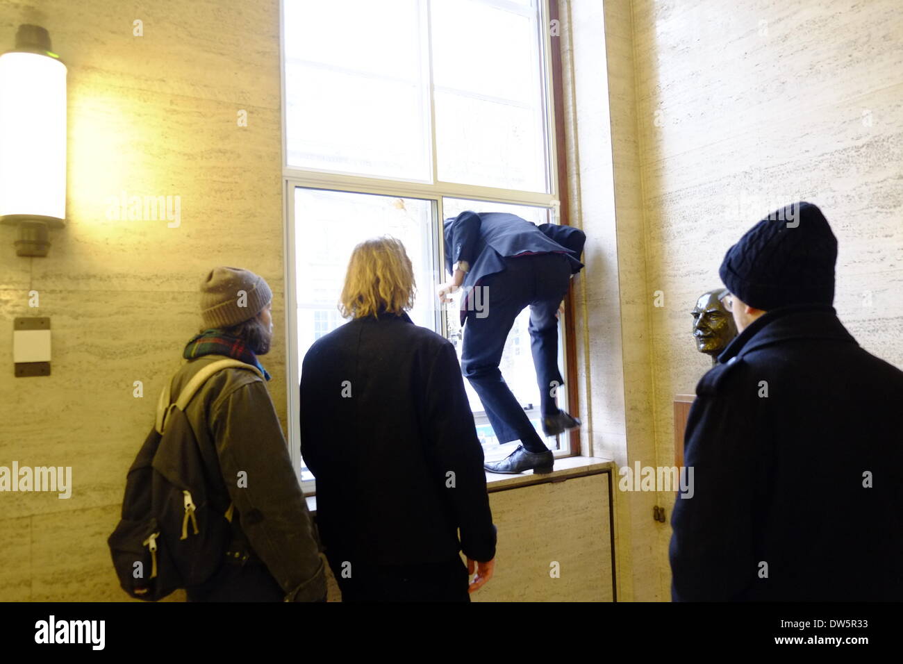 Climbing Out Window Stock Photos & Climbing Out Window Stock Images - Alamy