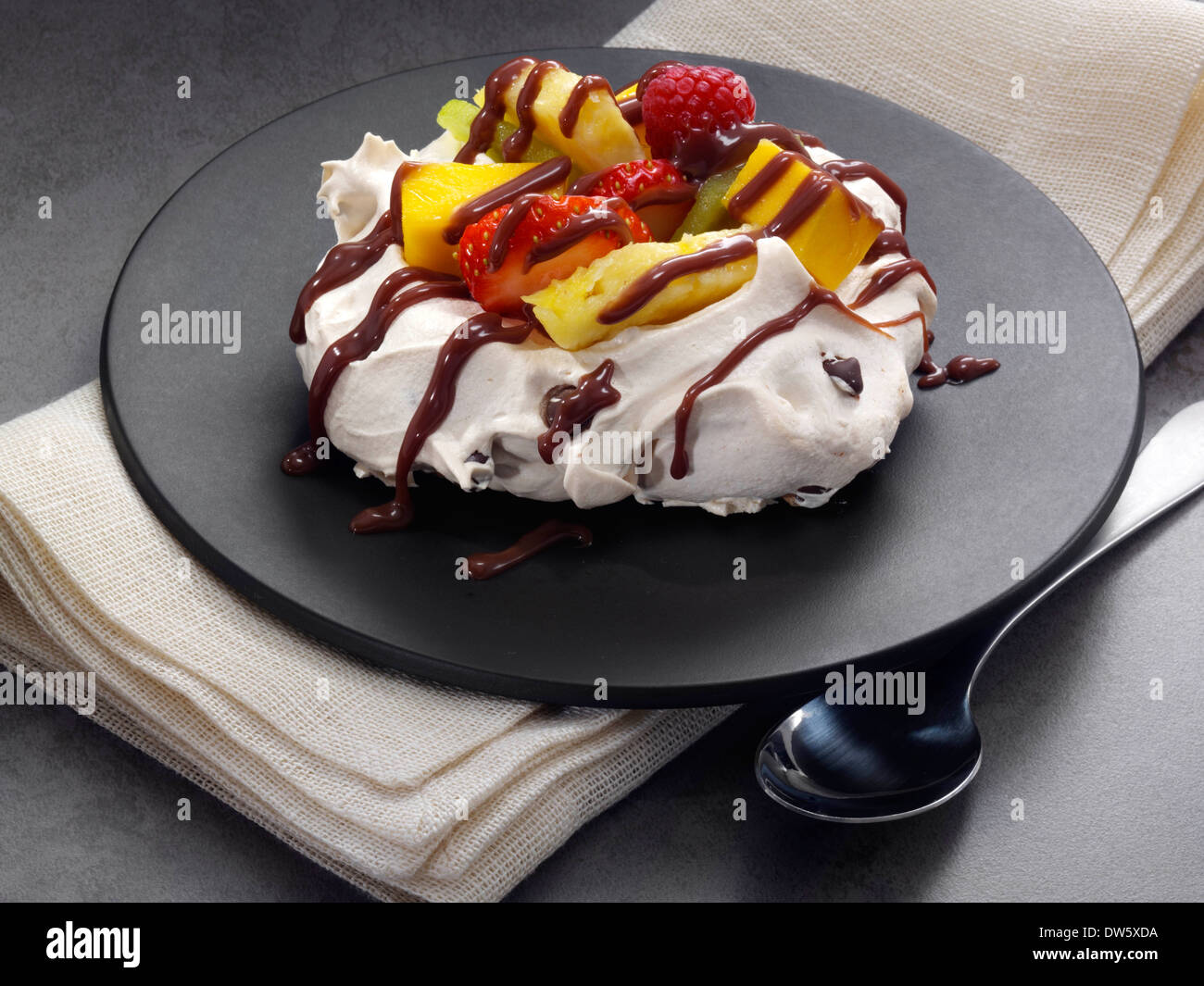 Individual strawberry meringue nests hi-res stock photography and ...