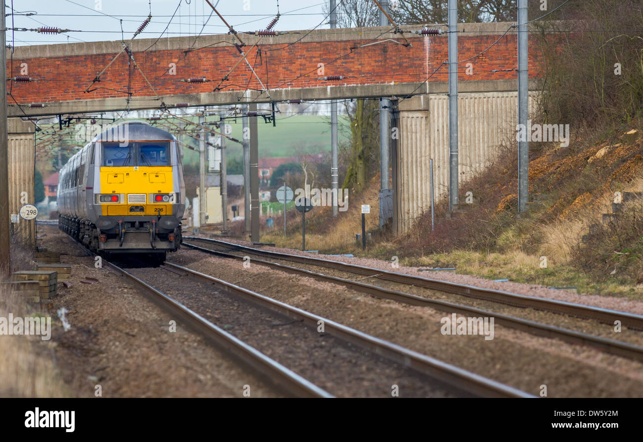 The Intercity 225 high speed train on the east coast main line Stock ...