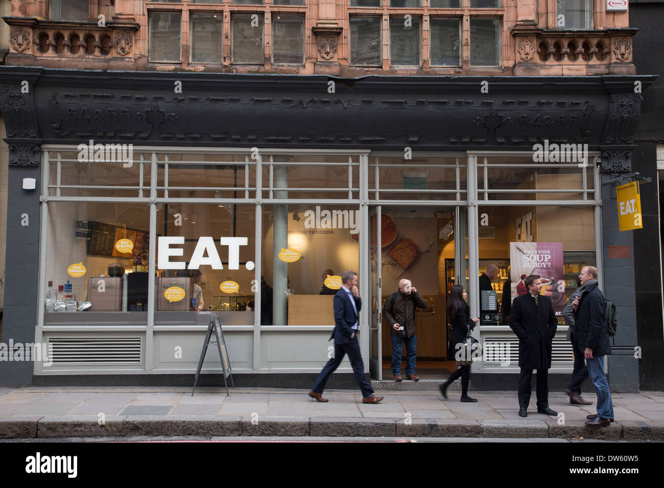 EAT sandwich shop in the City of London, UK Stock Photo - Alamy