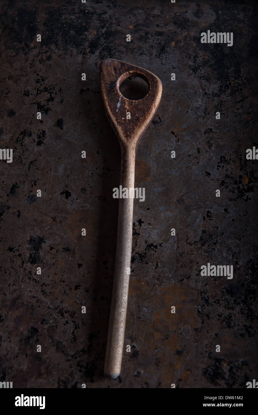Old wooden spoon Stock Photo - Alamy