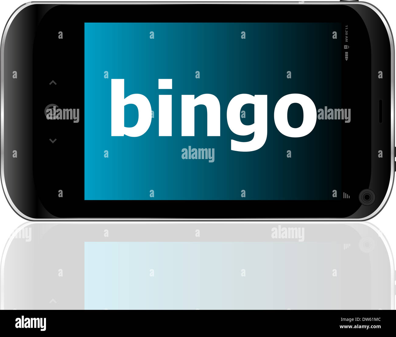 smart phone with bingo word Stock Photo - Alamy