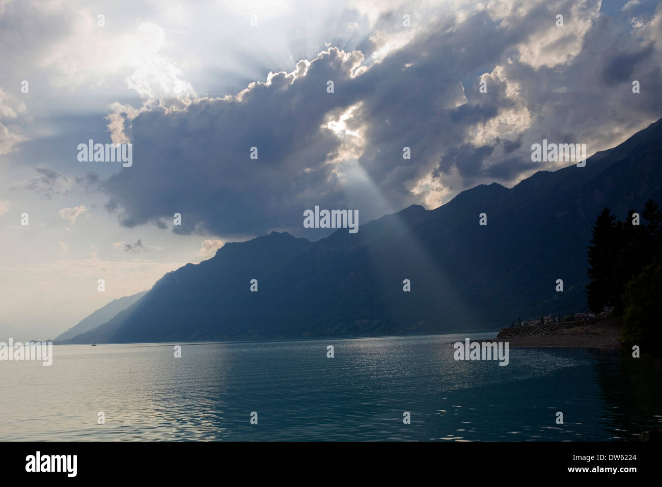 swiss lake at brienz, Switzerland Stock Photo - Alamy