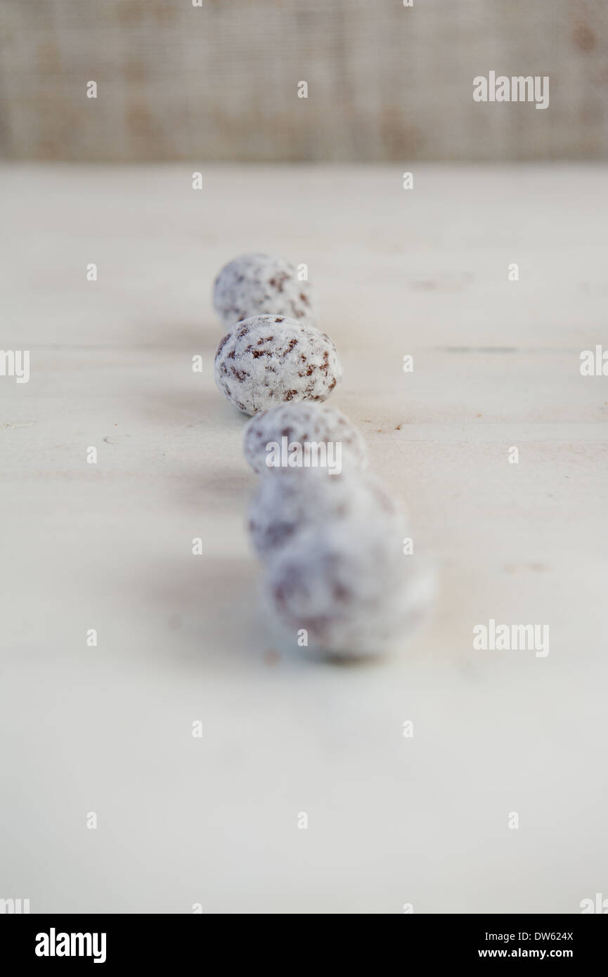 White chocolate candies Stock Photo - Alamy