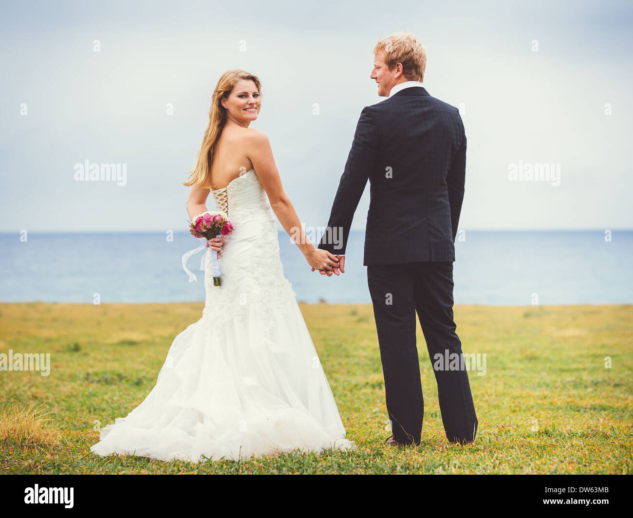 Wedding. Bride and Groom Stock Photo - Alamy