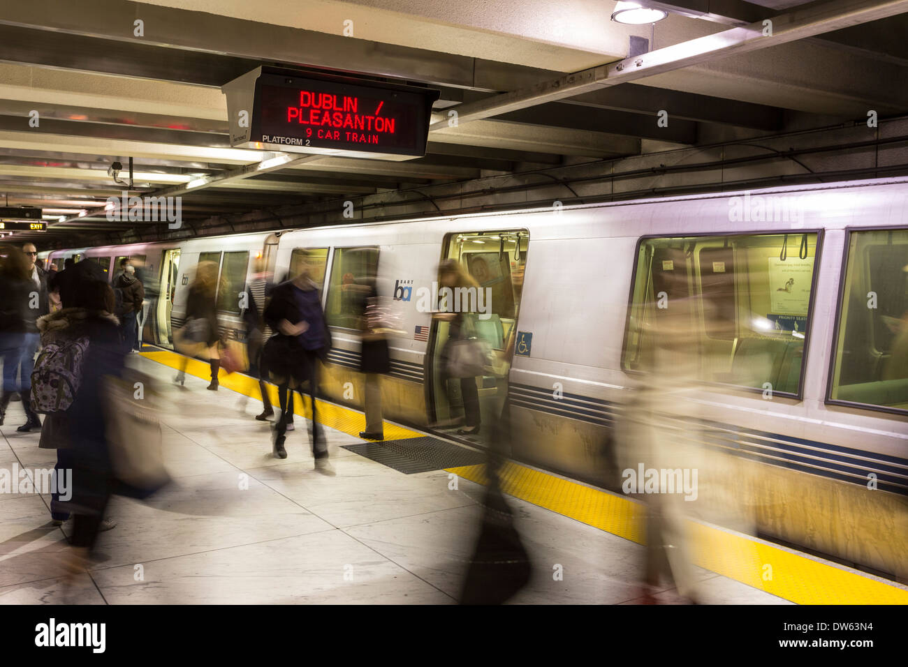 Embarcadero BART Station Stock Photo - Alamy