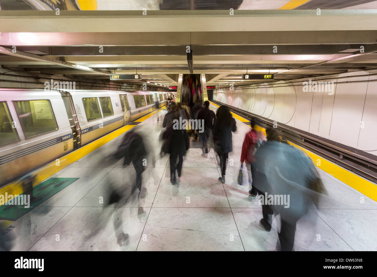Embarcadero BART Station Stock Photo - Alamy