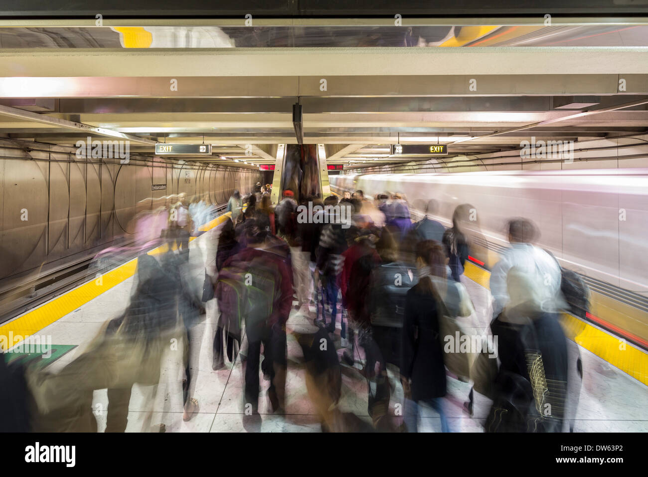 Embarcadero BART Station Stock Photo - Alamy