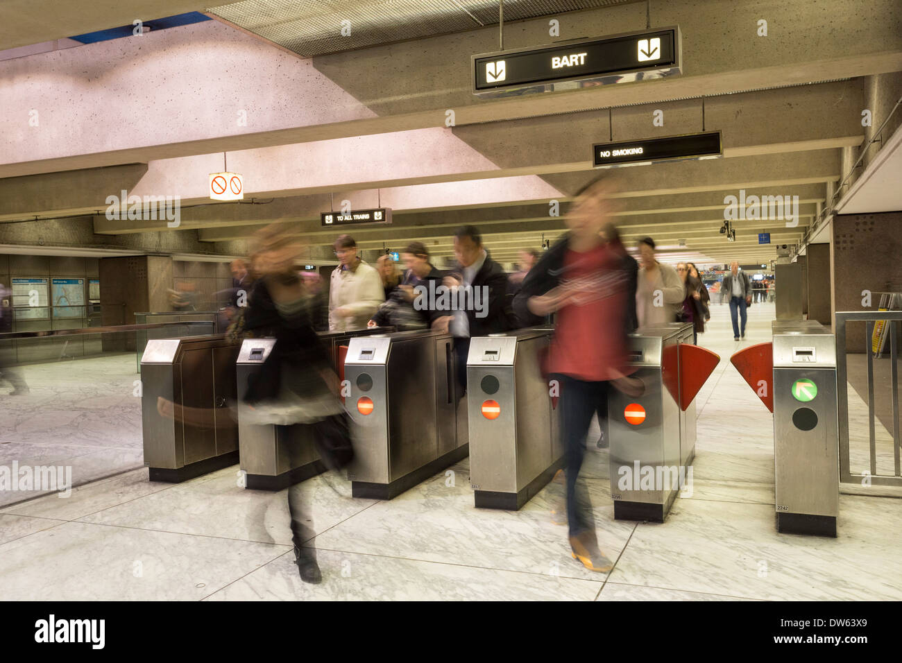 Embarcadero BART Station Stock Photo - Alamy