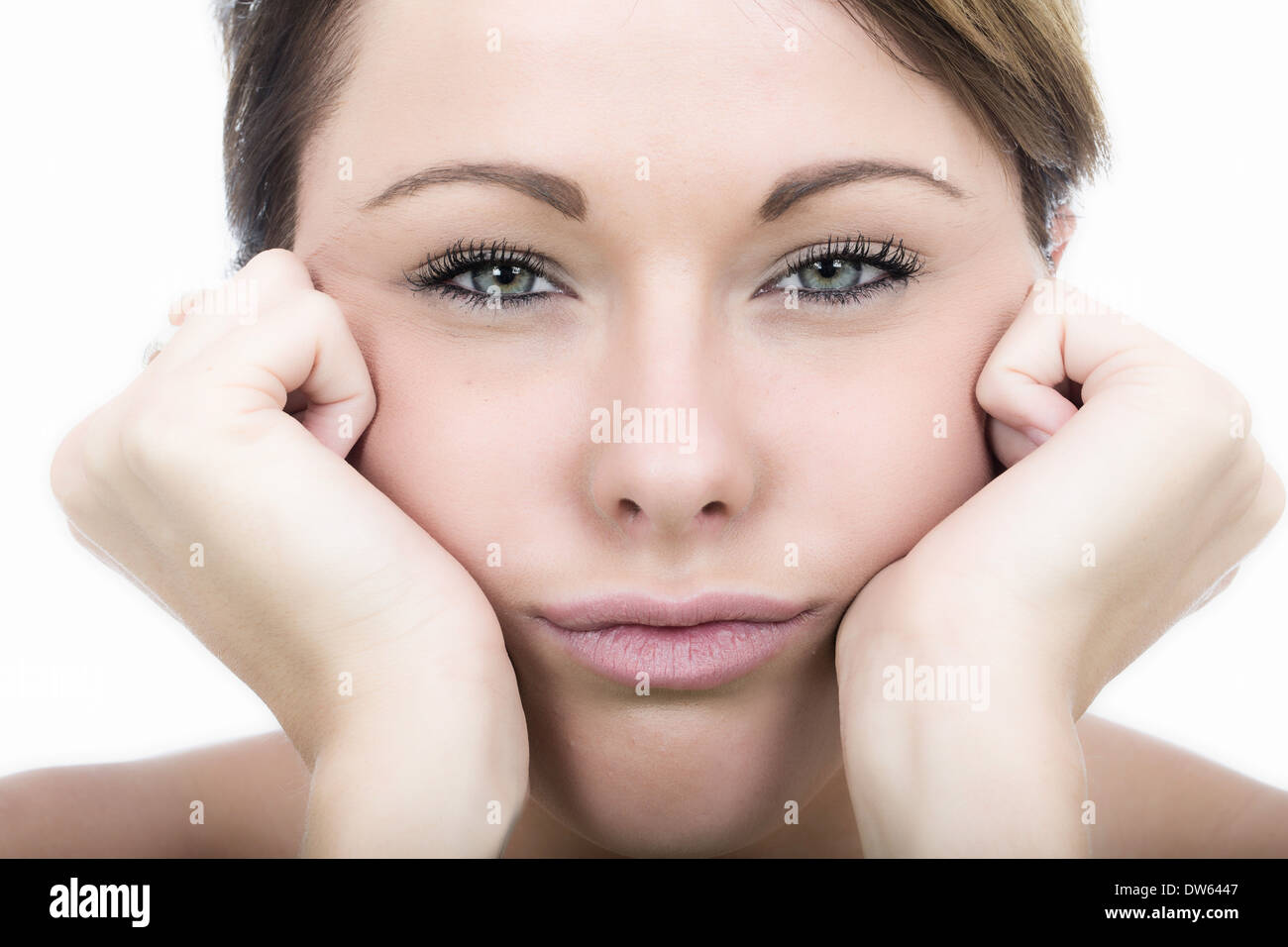 Woman fed up hi-res stock photography and images - Alamy