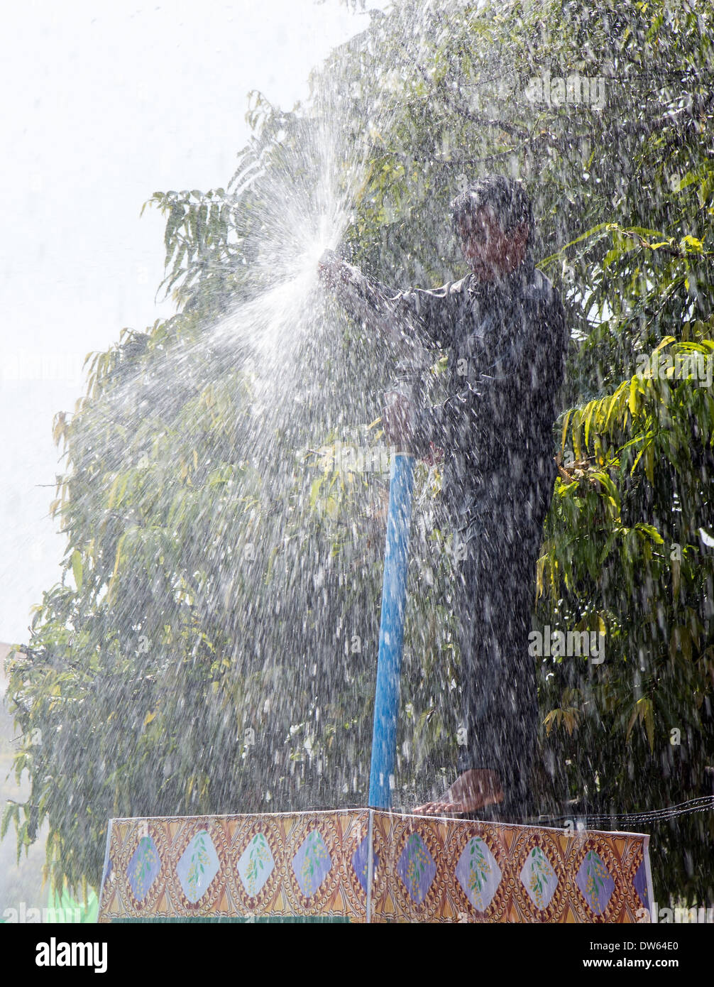 Myanmar water festival hi-res stock photography and images - Alamy