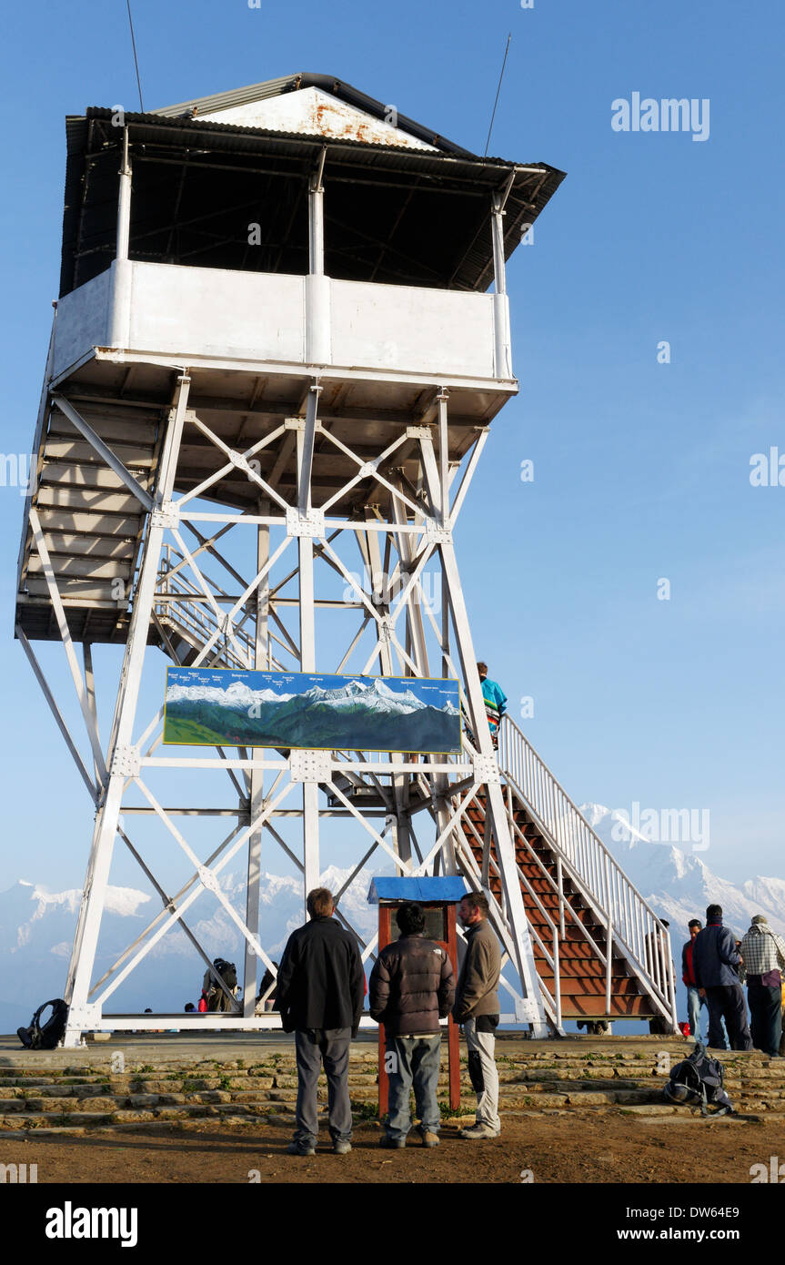 The observation tower on the top of Poon Hill, a favourite spot for ...