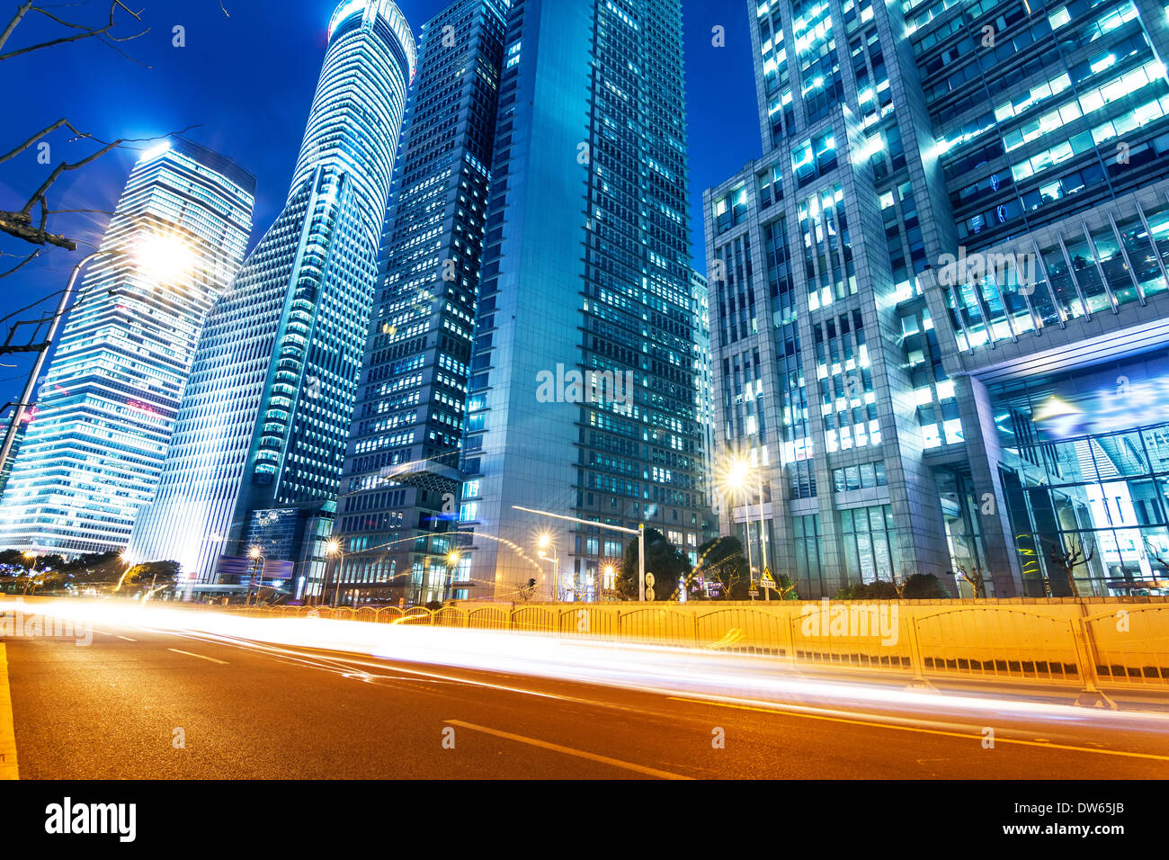 abstract architecture automobile blue blur building bus car central ...