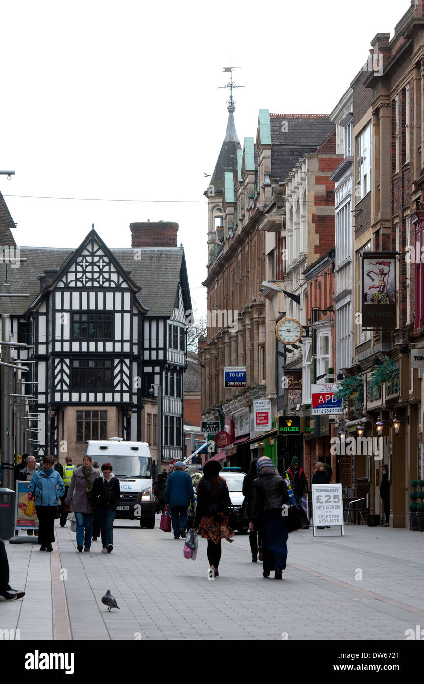 Leicester city street hi-res stock photography and images - Alamy