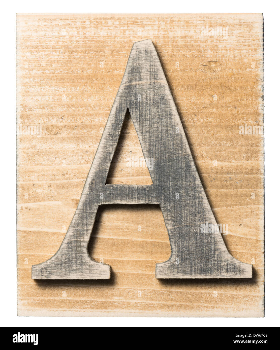 Wooden alphabet letter block isolated on white Stock Photo - Alamy