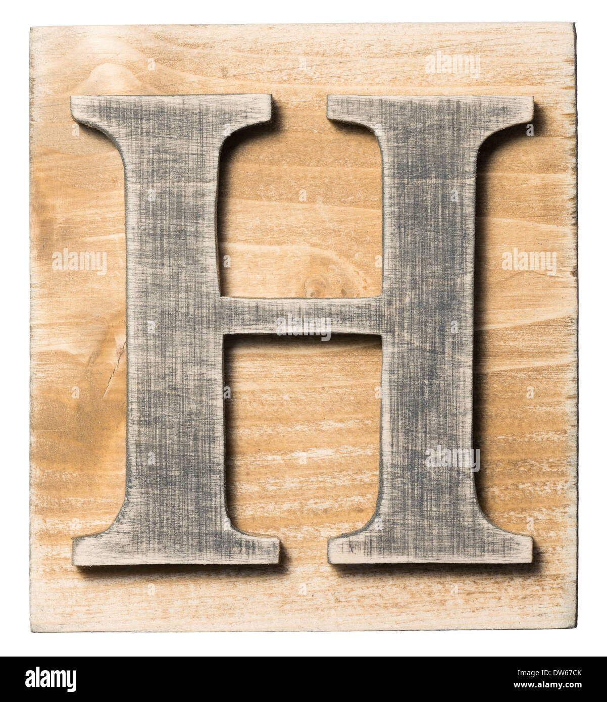 Wooden alphabet letter block isolated on white Stock Photo - Alamy