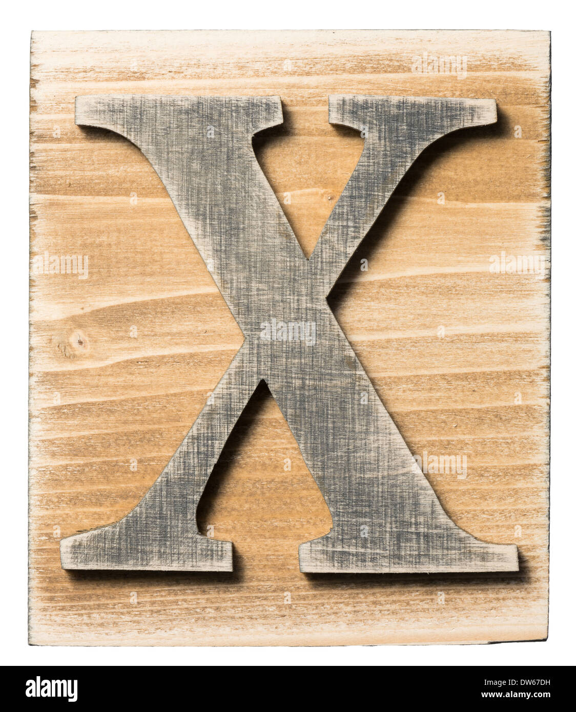 Wooden alphabet letter block isolated on white Stock Photo - Alamy