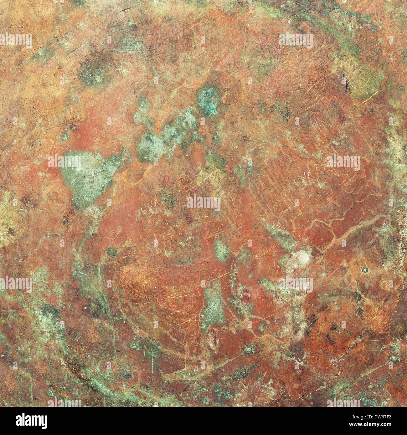 Round copper plate texture, old metal background Stock Photo - Alamy