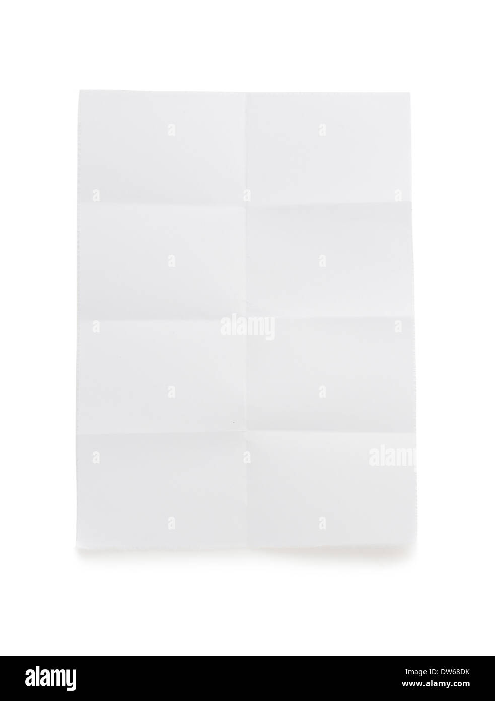 folded note paper isolated on white background Stock Photo - Alamy