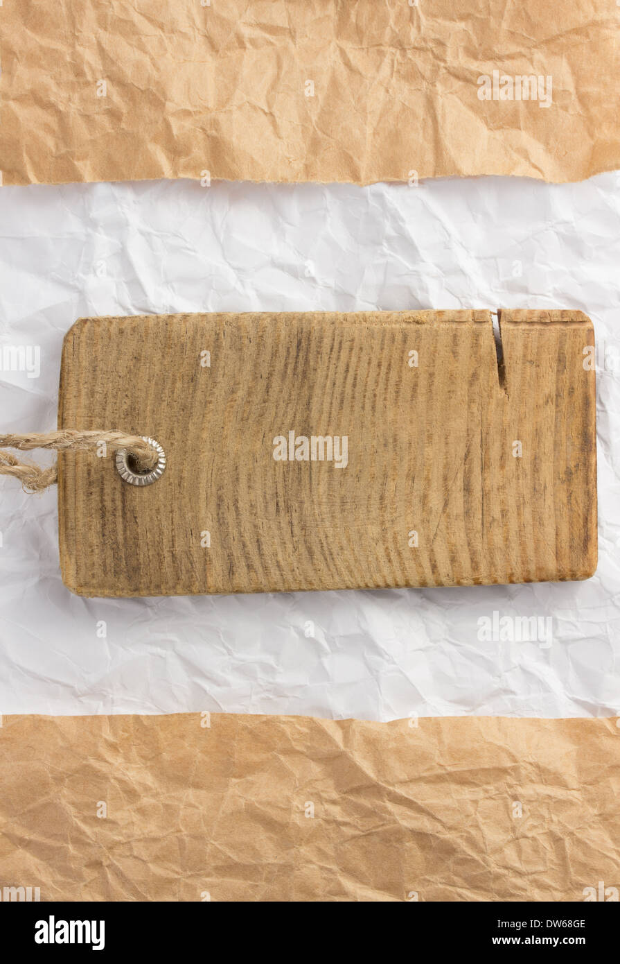 price tag label at paper texture Stock Photo - Alamy