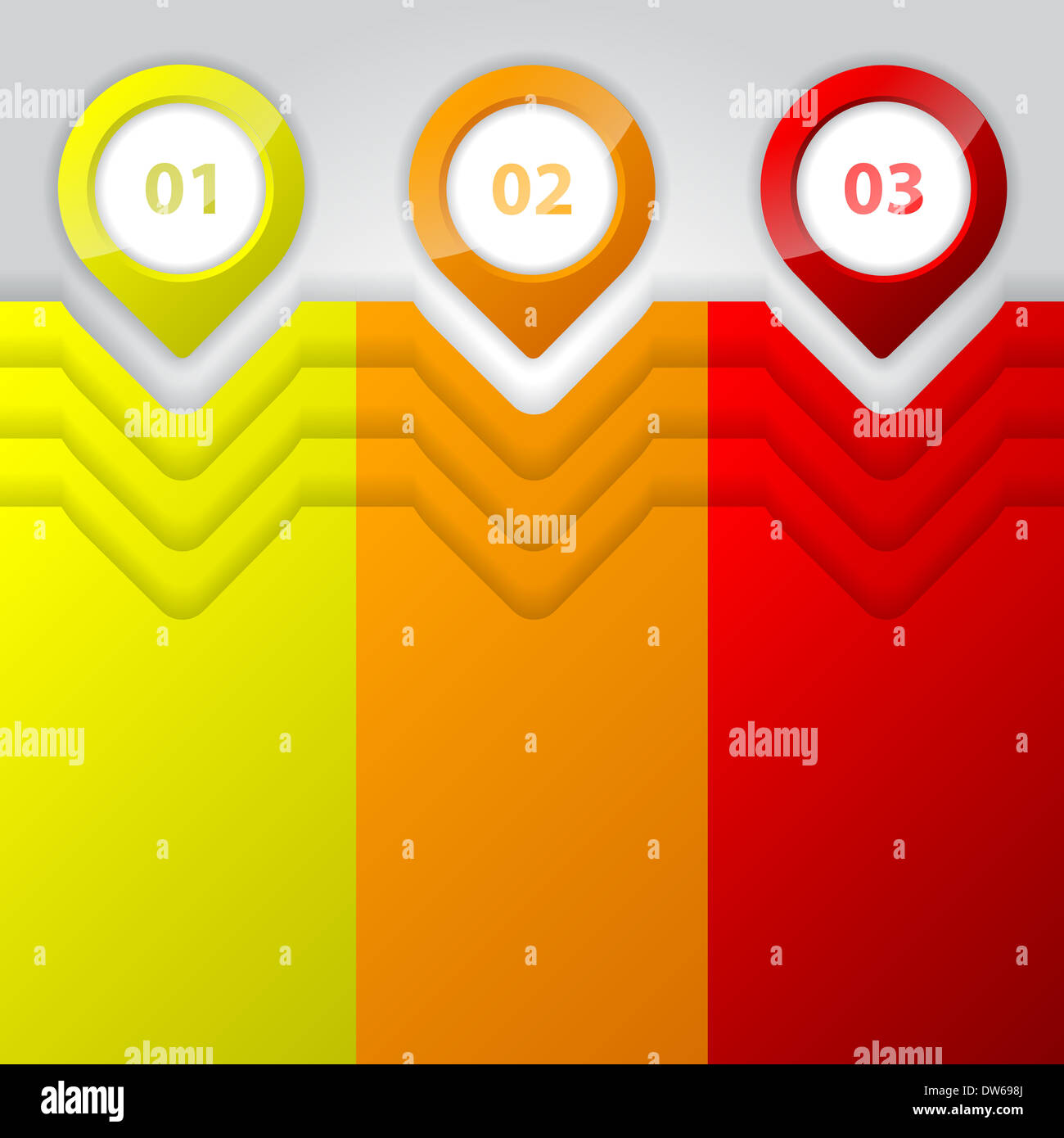 Cool infographic design with bright colors and place for text Stock ...