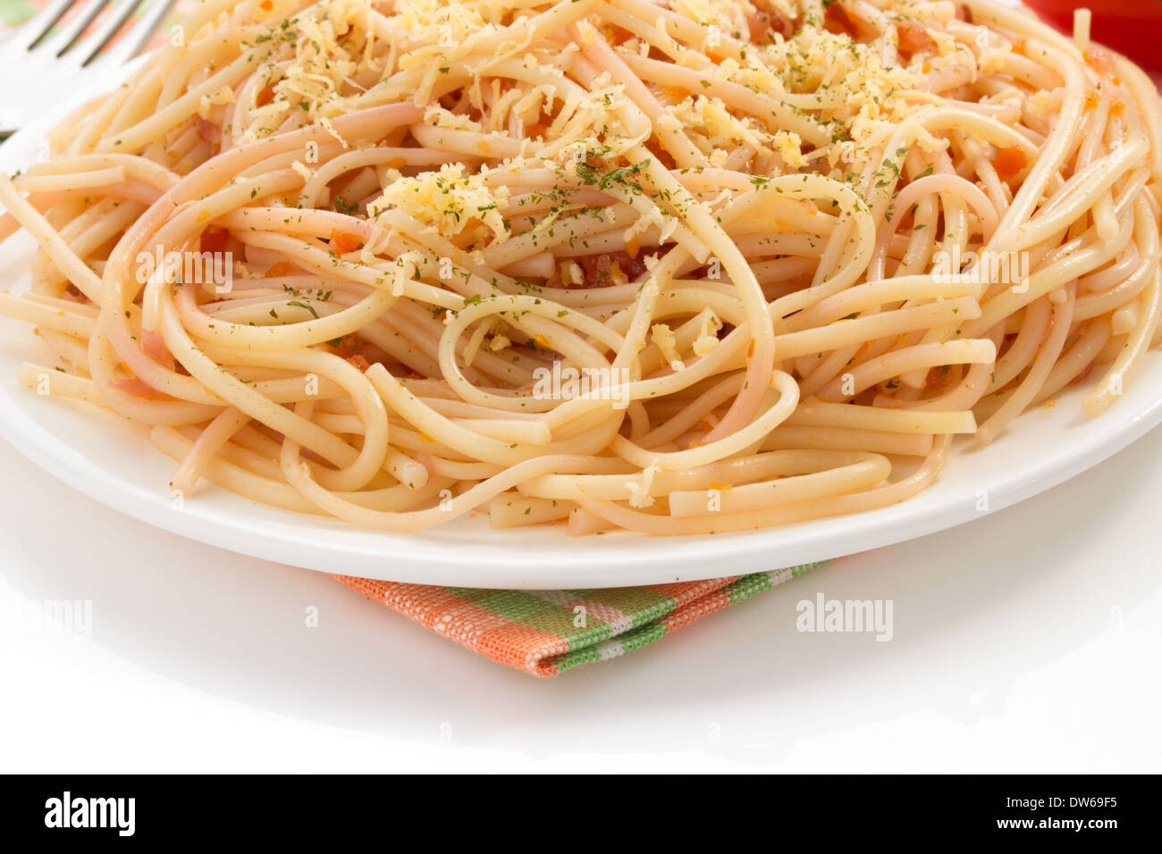 pasta spaghetti macaroni isolated on white background Stock Photo - Alamy