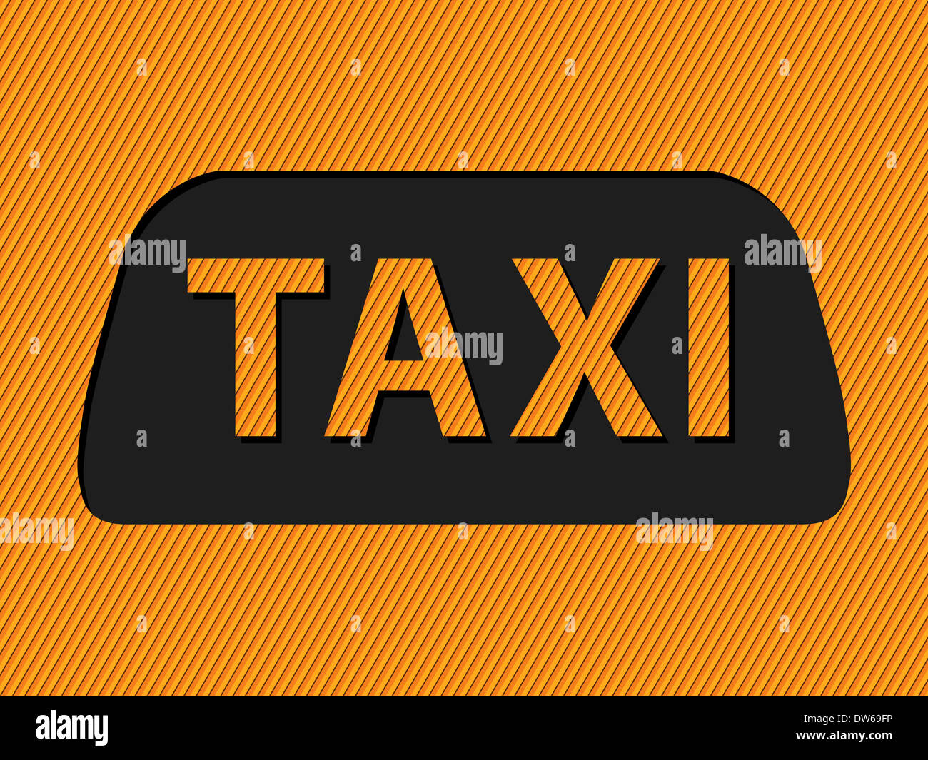 Abstract taxi sign and text with striped background Stock Photo - Alamy