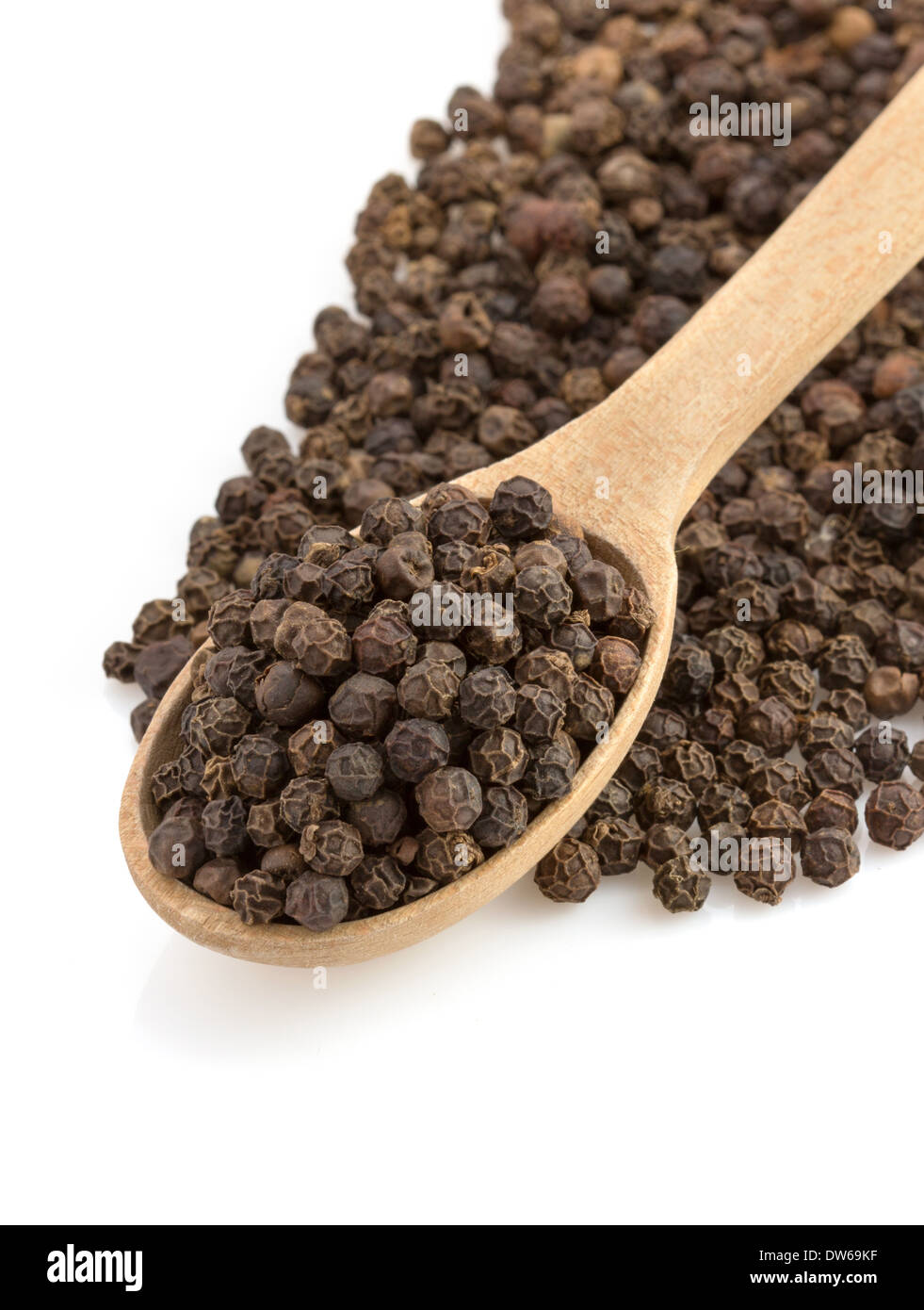 pepper in spoon isolated on white background Stock Photo - Alamy