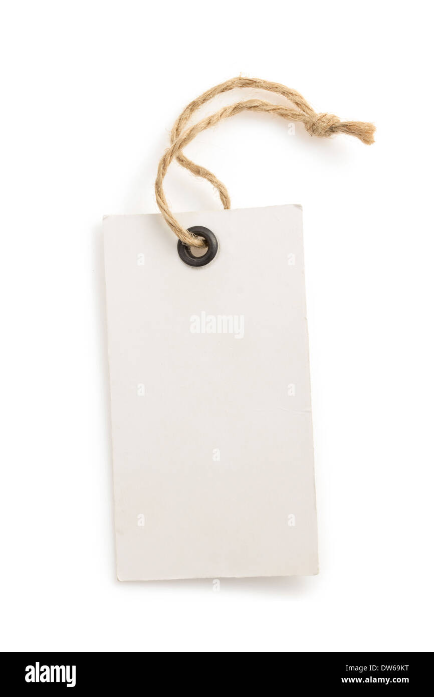 price tag label isolated on white background Stock Photo - Alamy