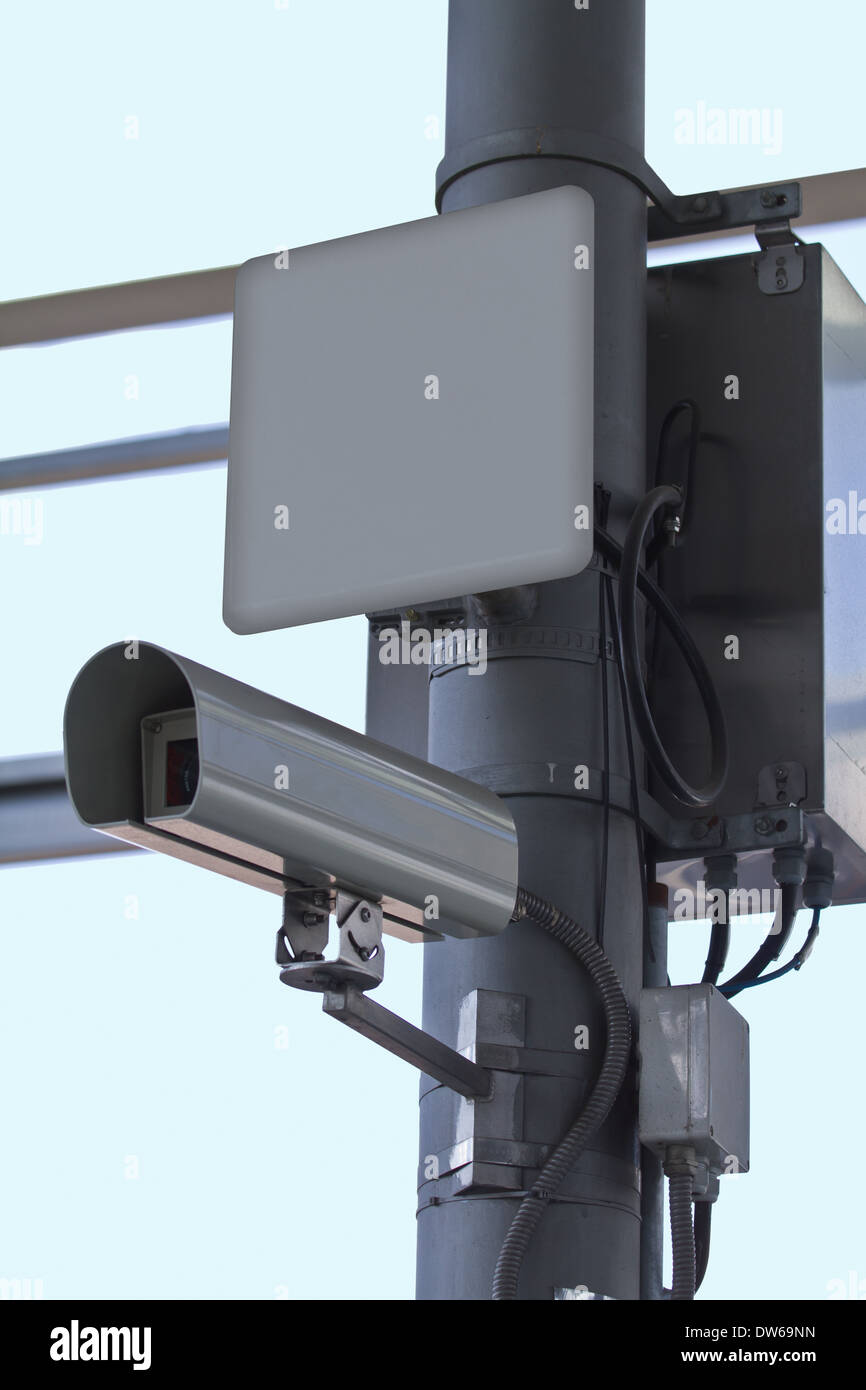 Monitoring device in one railway station Stock Photo - Alamy