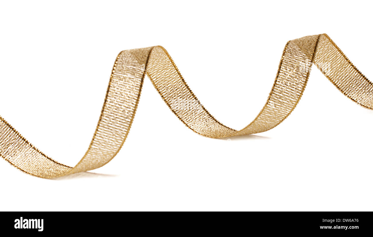 Gold satin ribbon texture hi-res stock photography and images - Alamy