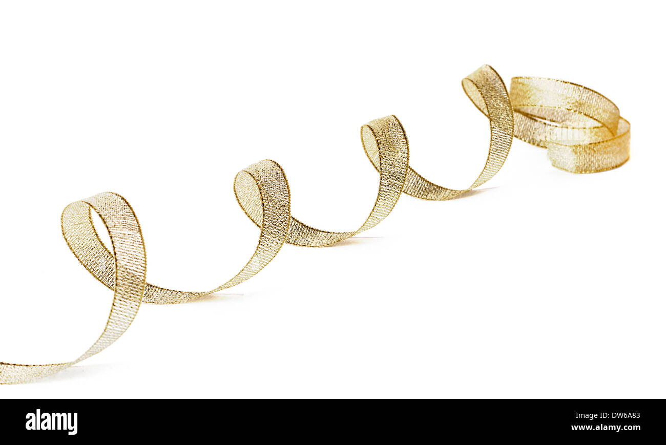 Gold satin ribbon texture hi-res stock photography and images - Alamy