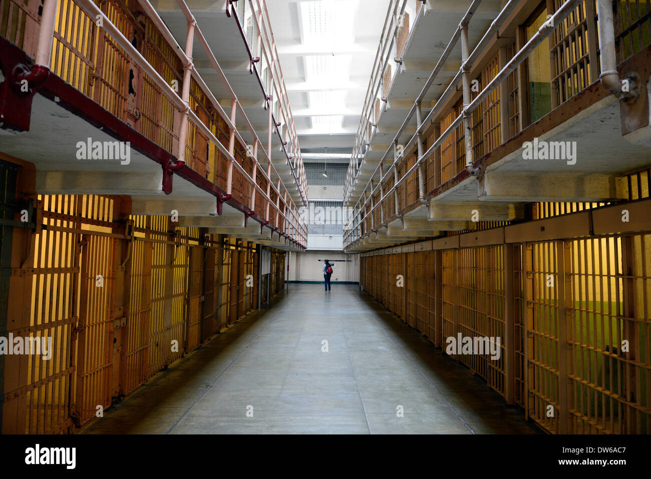 inside alcatraz island jail maximum security prison penitentiary metal ...