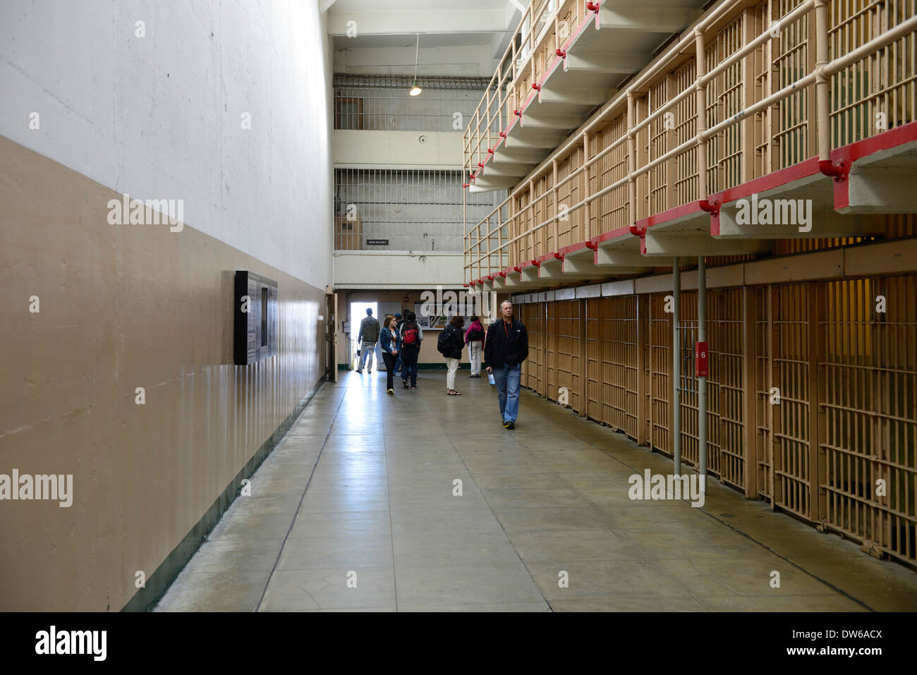 inside alcatraz island jail maximum security prison penitentiary metal ...