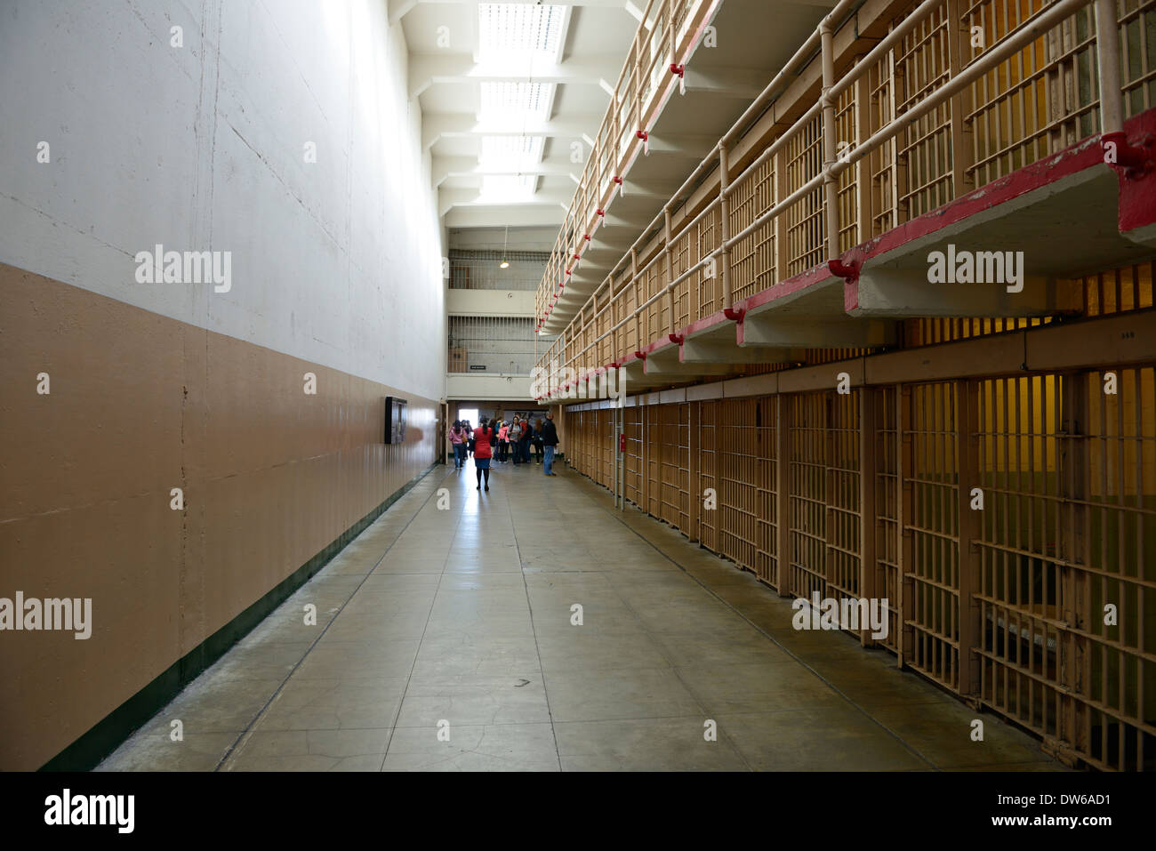 inside alcatraz island jail maximum security prison penitentiary metal ...