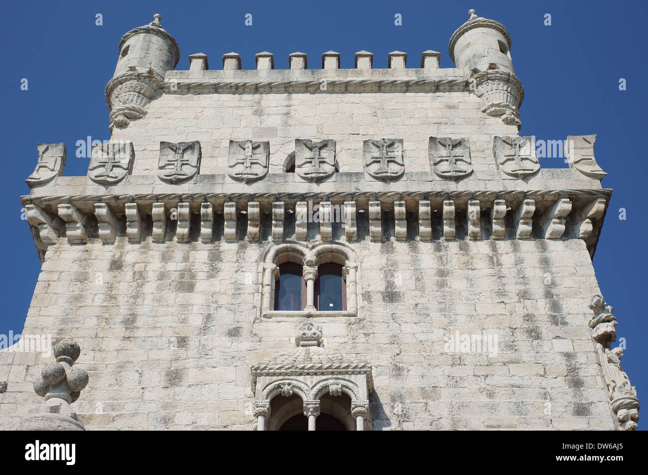 Torre de Belem Lisbon Lisboa Portugal Manueline style Stock Photo - Alamy