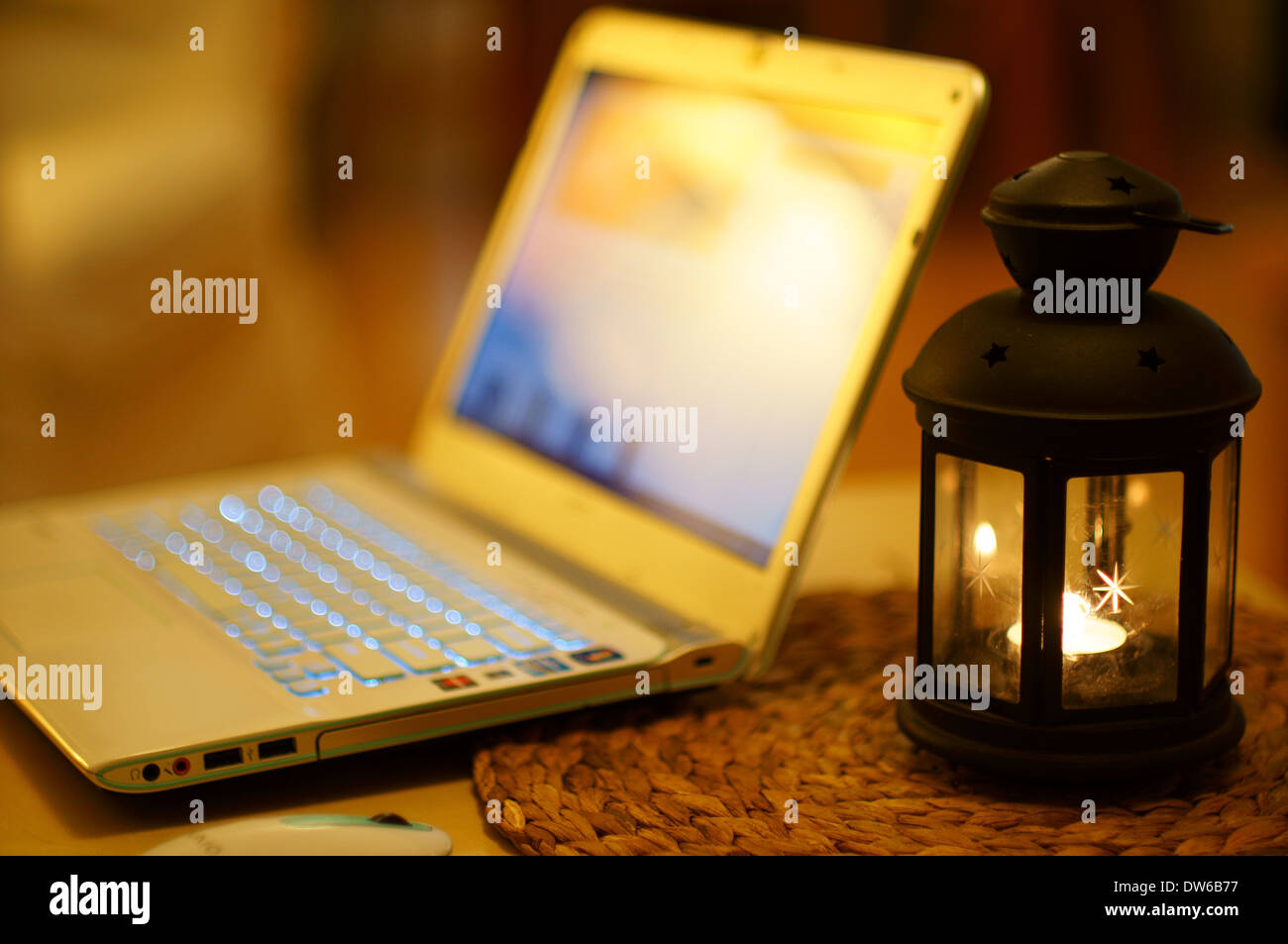Laptop light hi-res stock photography and images - Alamy