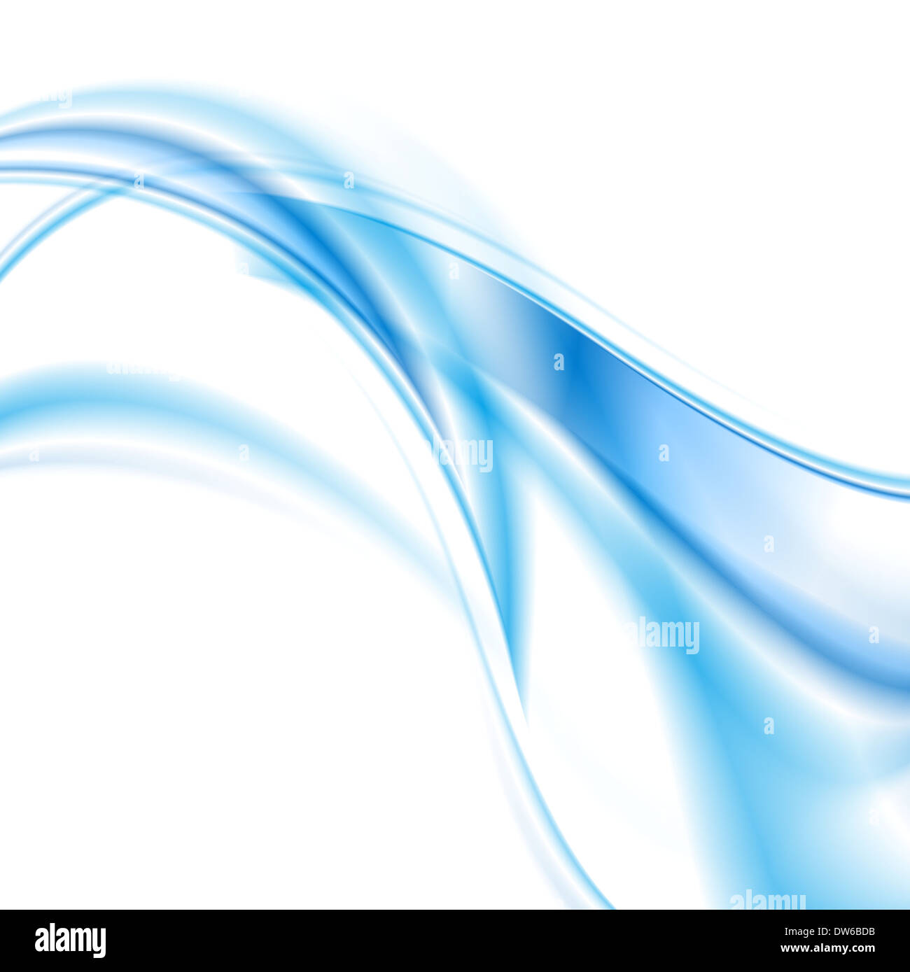 Abstract blue shiny vector waves Stock Photo - Alamy