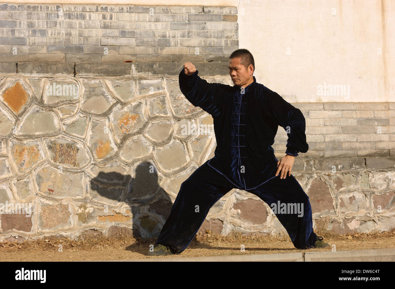 Man exercising kung fu hi-res stock photography and images - Alamy