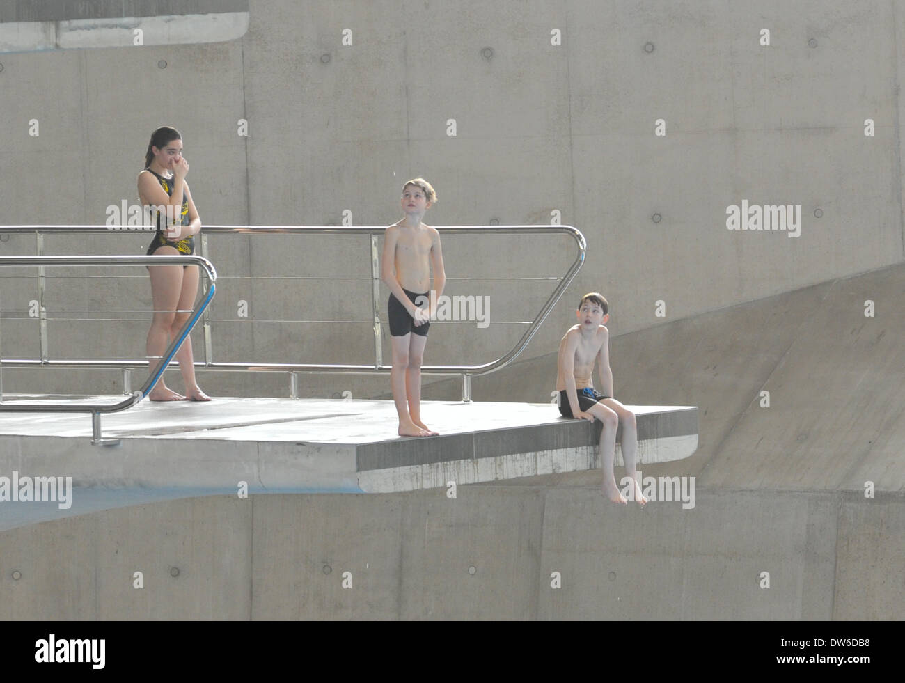 London aquatic centre diving boards hi-res stock photography and images ...