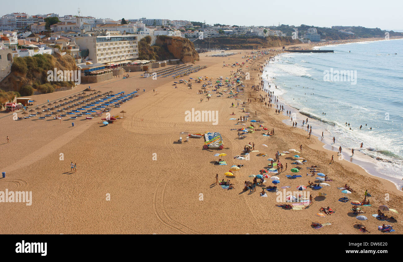 Beach in Albufeira Algarve Portugal Stock Photo - Alamy