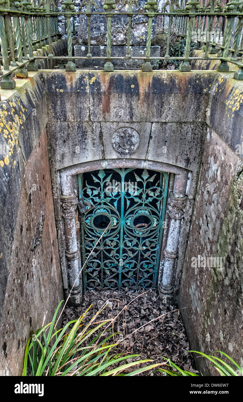 Tomb entrance in the churchyard of St. Patrick's Church of Ireland ...