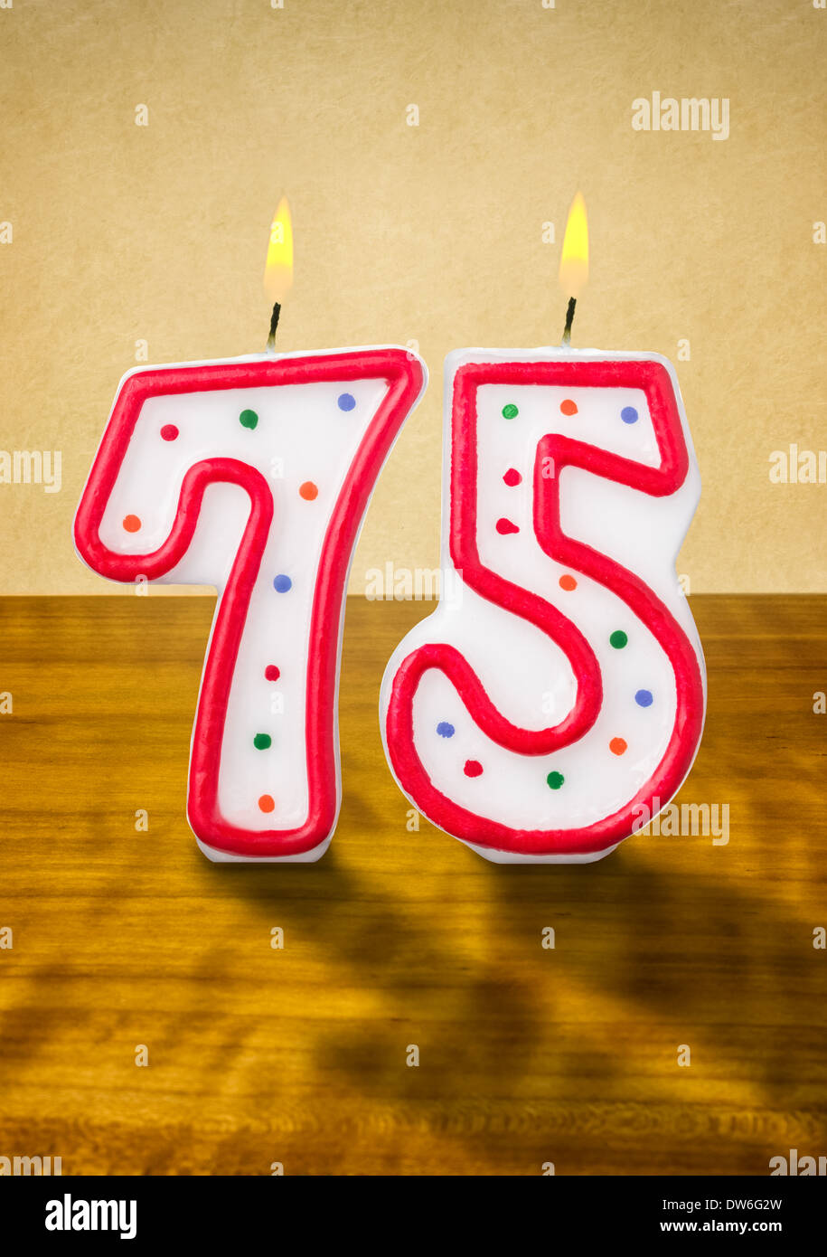 Happy 75th birthday party hi-res stock photography and images - Alamy