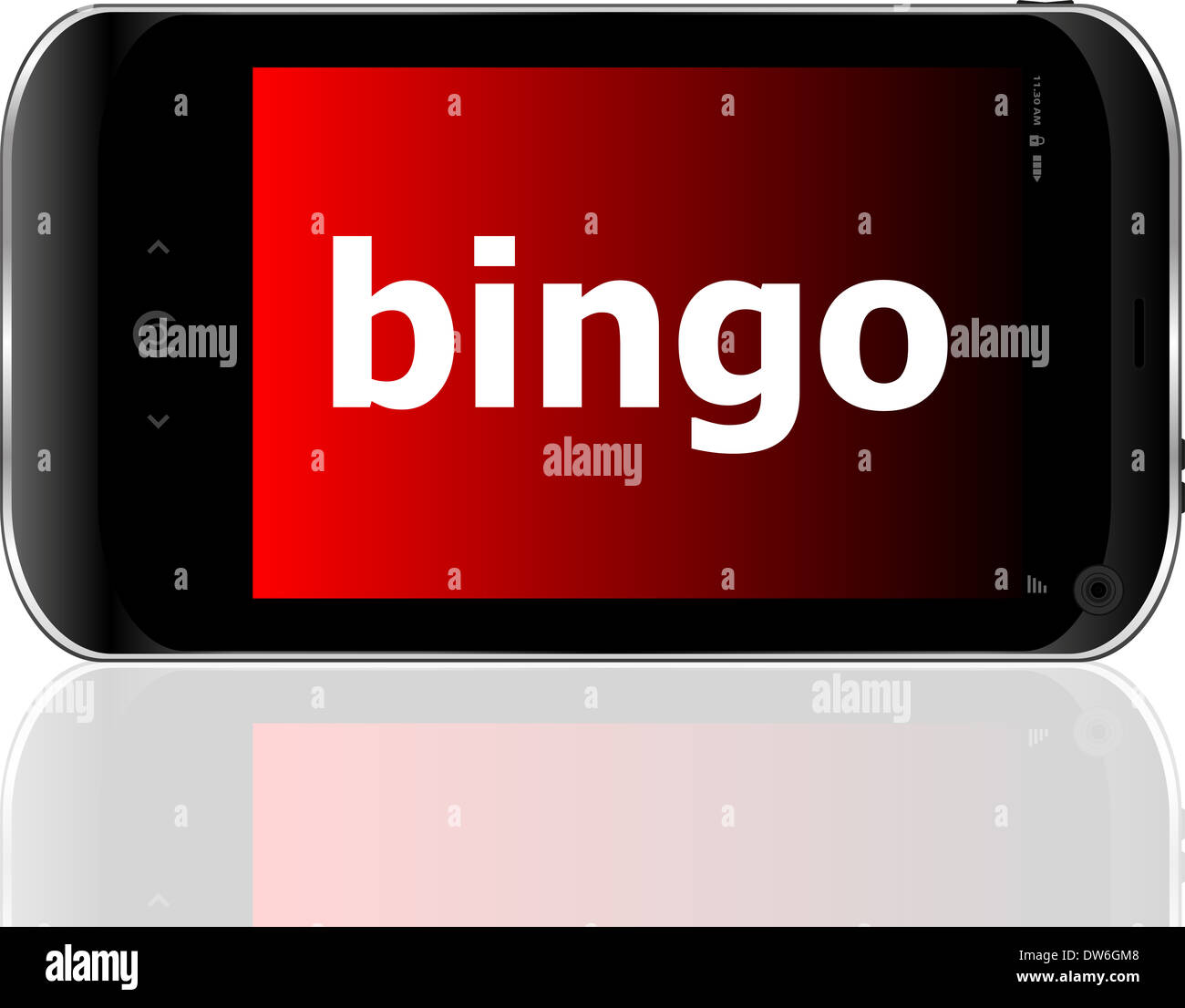 smart phone with bingo word Stock Photo - Alamy