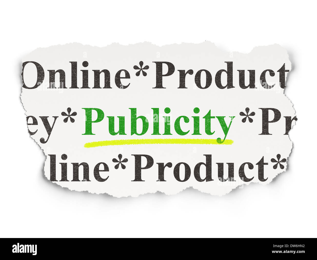 Marketing concept: Publicity on Paper background Stock Photo - Alamy